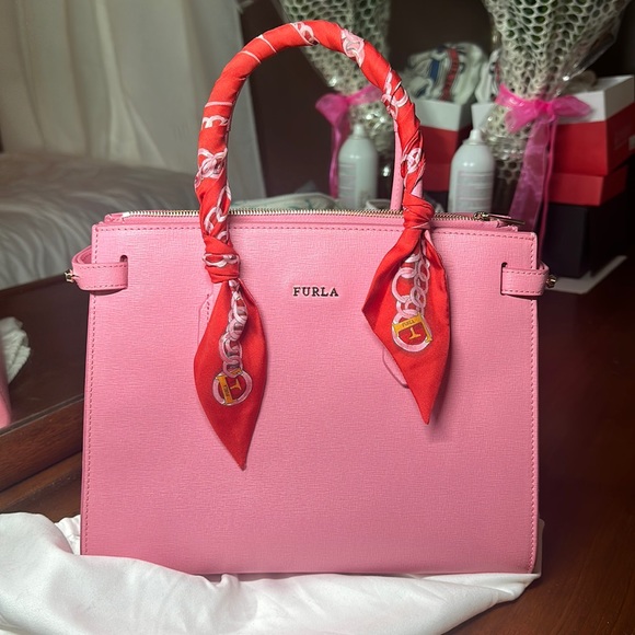 Furla | Bags | Furla Pink Tote Bag Barbie Pink | Poshmark
